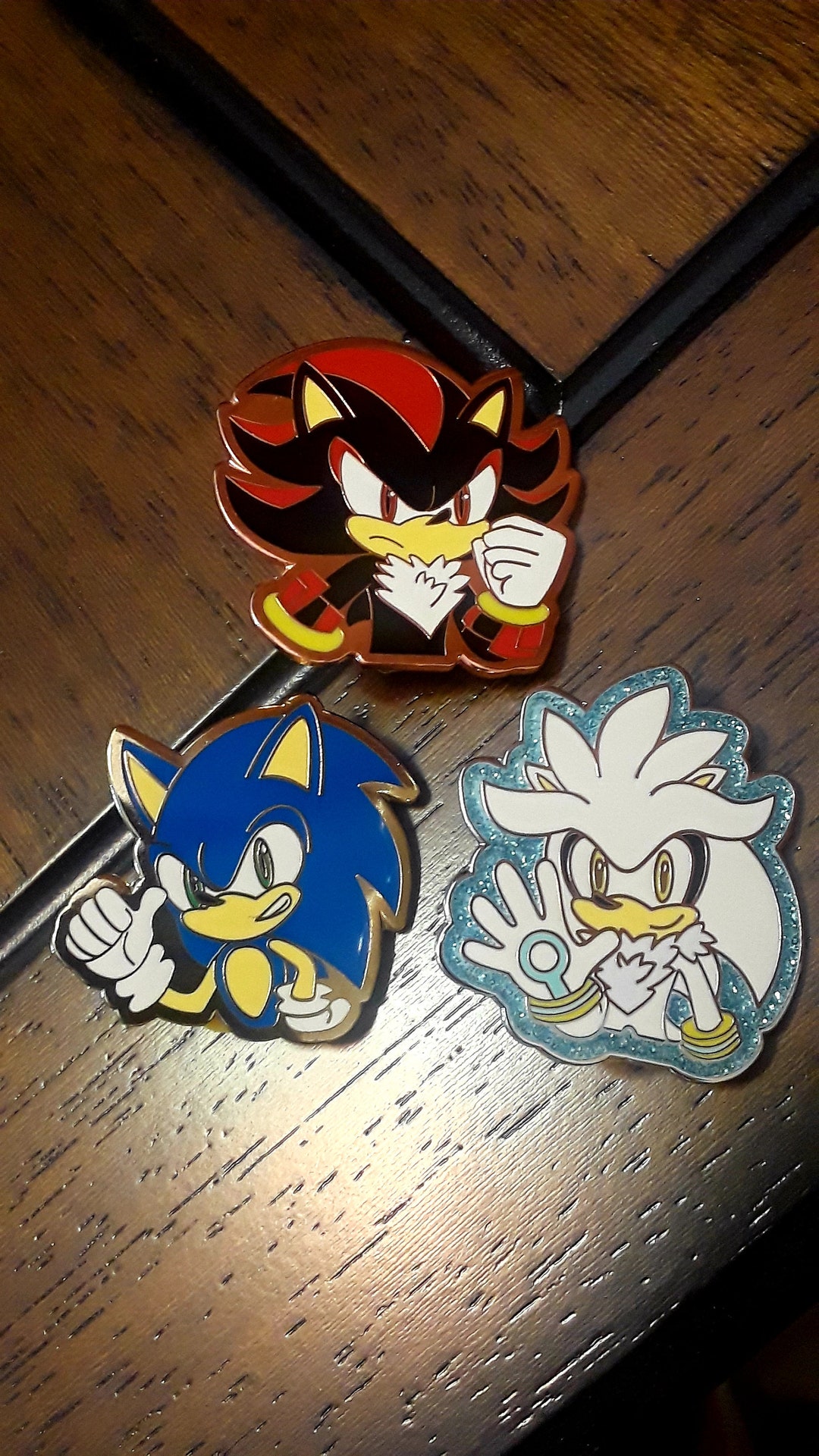 Sonic the Hedgehog Trio Pins - Etsy