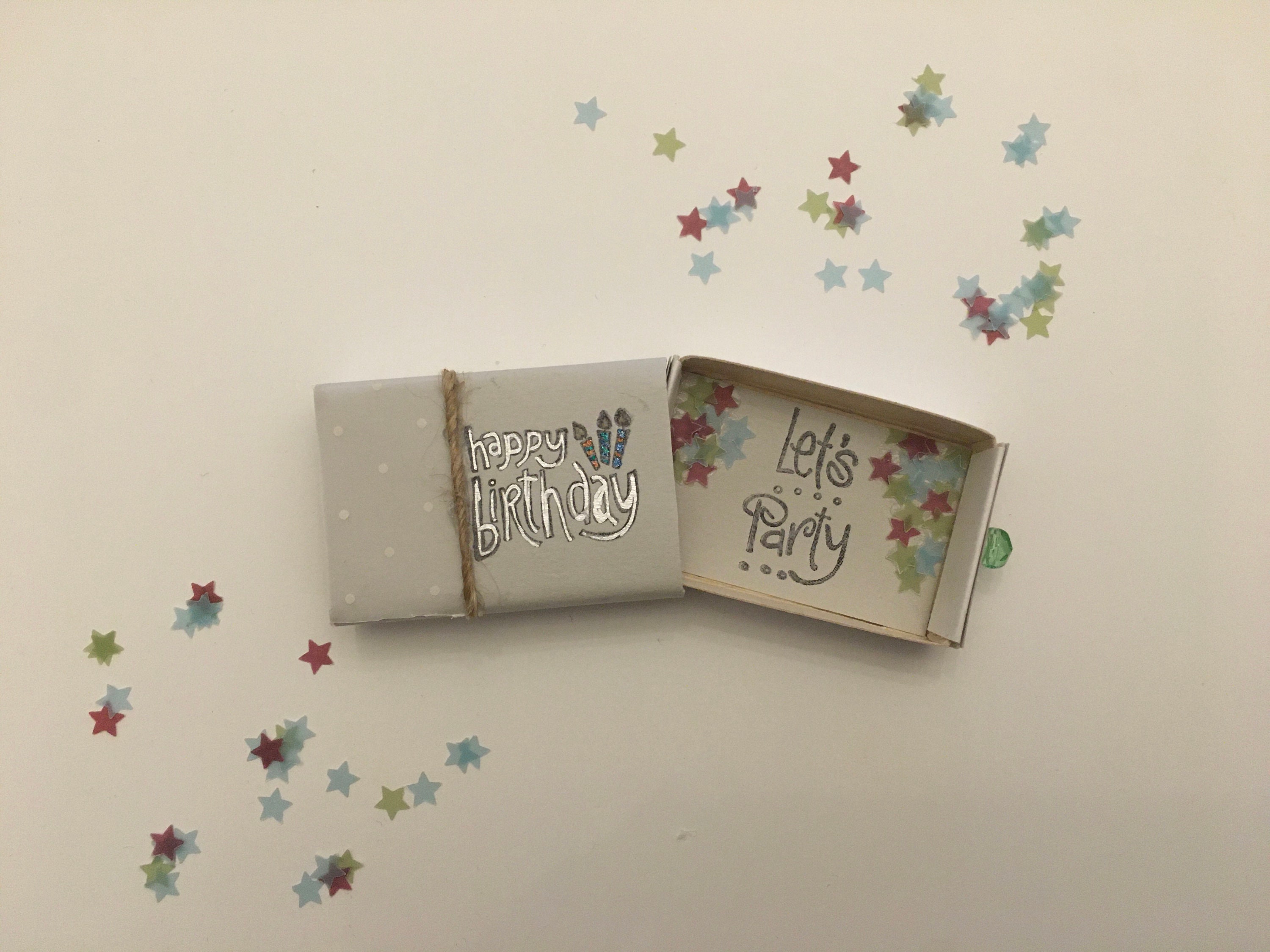 Birthday Matchbox Card Matchbox Card Birthday Card Party - Etsy