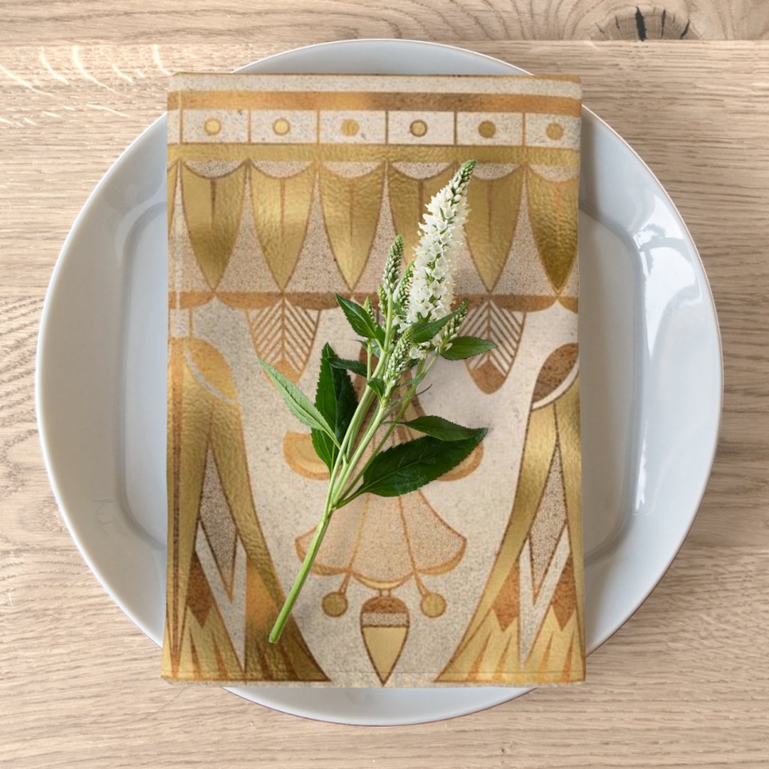 Royal Collection Ancient Egypt Inspired Microfiber Napkins Housewarming ...