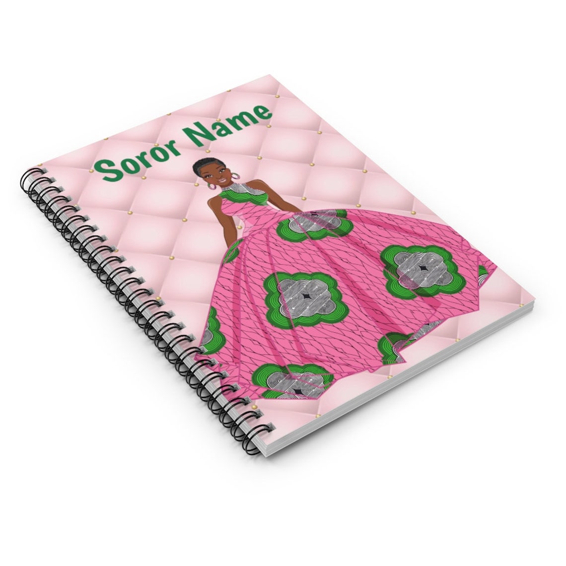 Spiral Notebook AKA Sorority Kente Inspired - Etsy