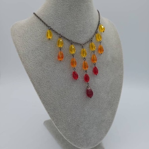 Fire Necklace, Gothic Jewelry, Gothic Necklace, Fire Element, Cosplay ...