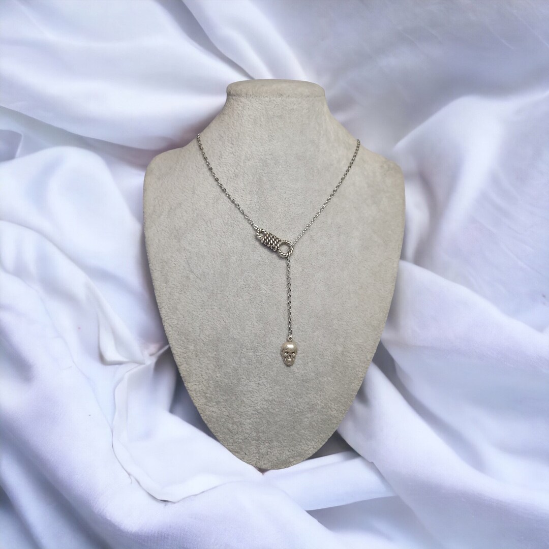 Noose Necklace, Skull Necklace, Cheeky, Funny Necklace, Dark Humor ...