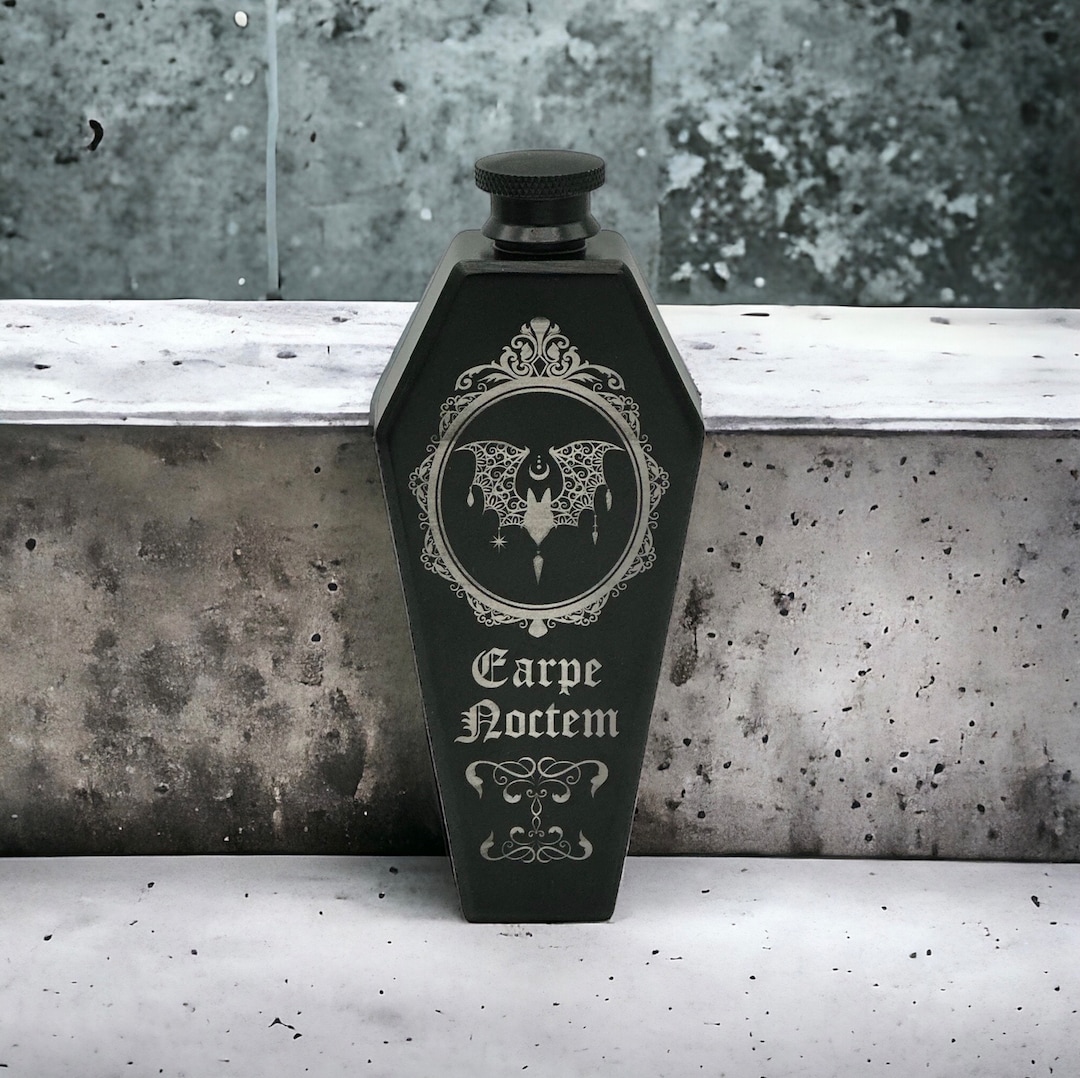 Gothic Coffin Flask: Stainless Steel Hip Flask - Etsy