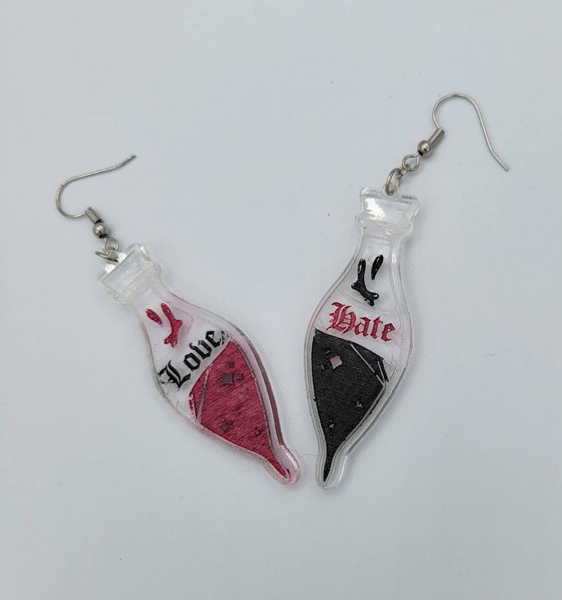 Love and Hate Potions Love Potion Hate Potion Witchy - Etsy