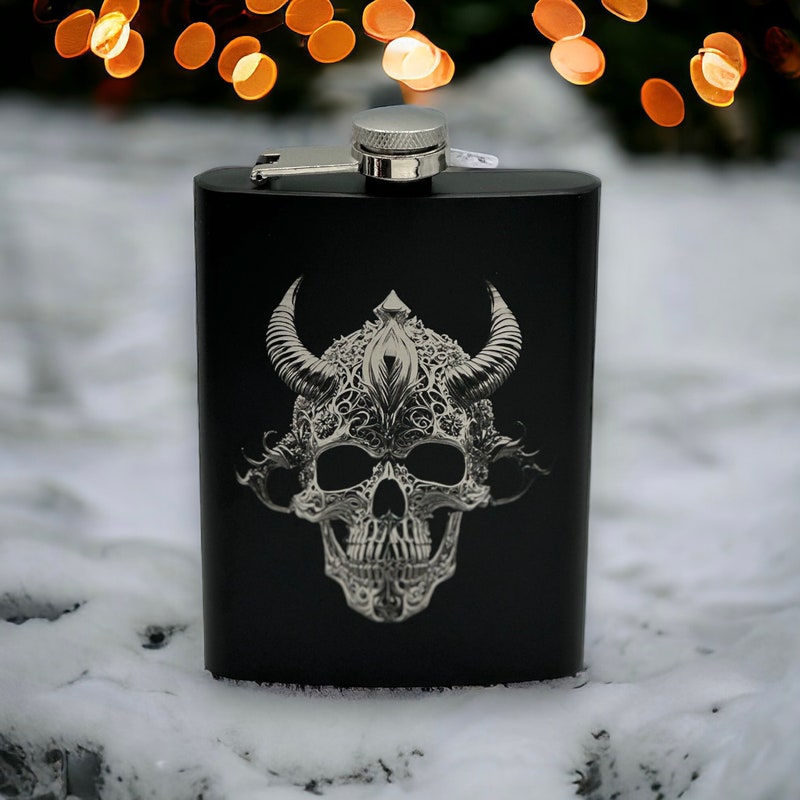 Skull Flask - Etsy