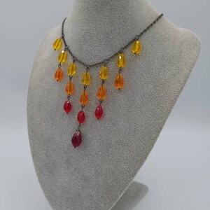 Fire Necklace, Gothic Jewelry, Gothic Necklace, Fire Element, Cosplay ...