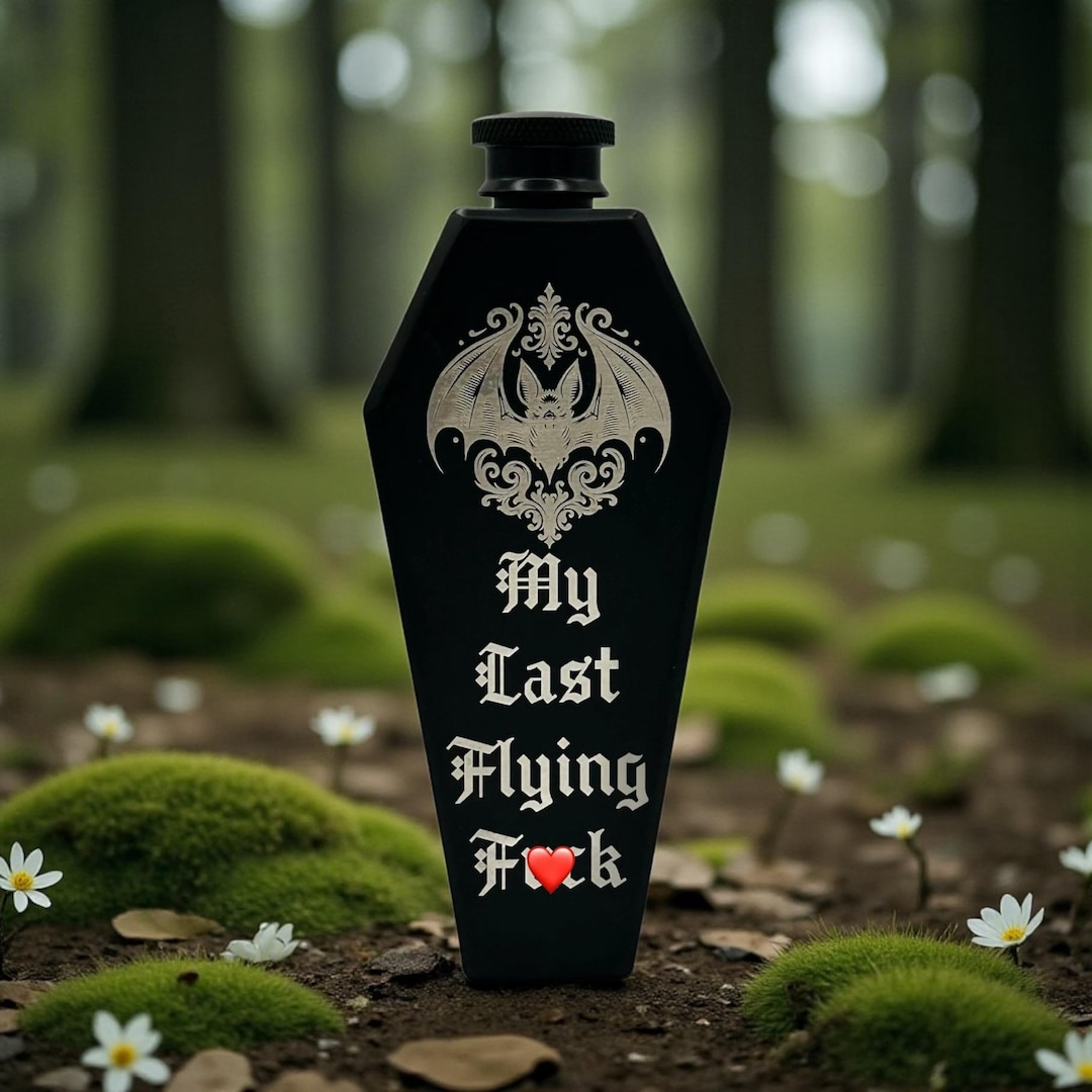 Gothic Coffin Flask: Stainless Steel Hip Flask, Party Gift - Etsy