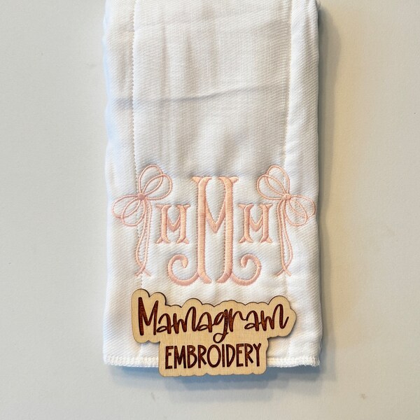 Monogrammed Burp Cloths - Etsy