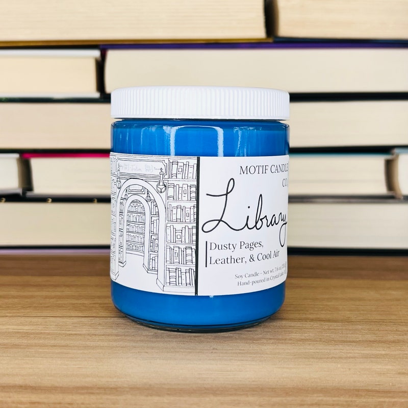 Library Candle - Etsy