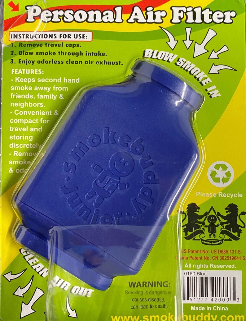 Smokebuddy Personal Air Filter for Smokers and Stoners Original - Etsy