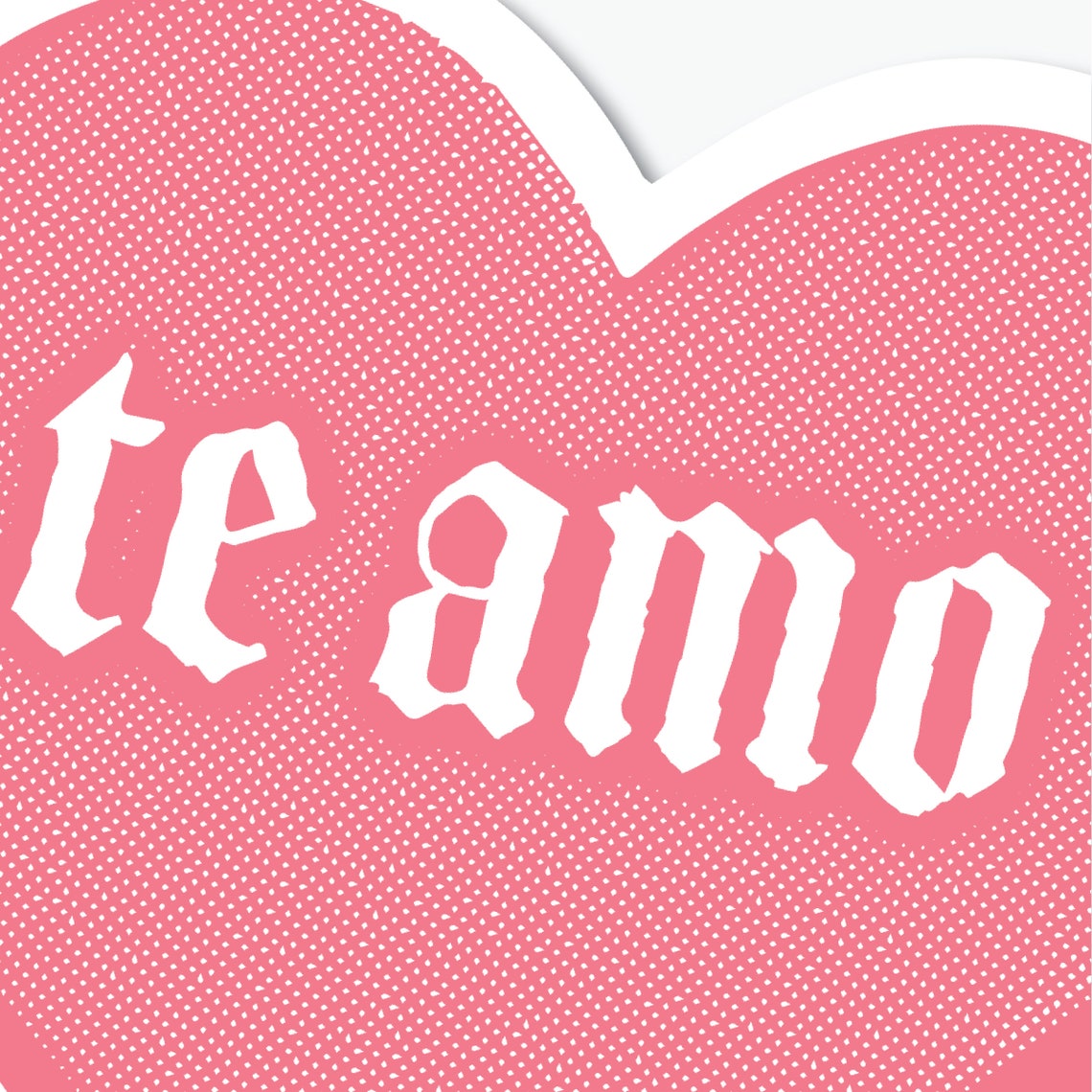 Te Amo Sticker - Etsy