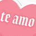 Te Amo Sticker - Etsy