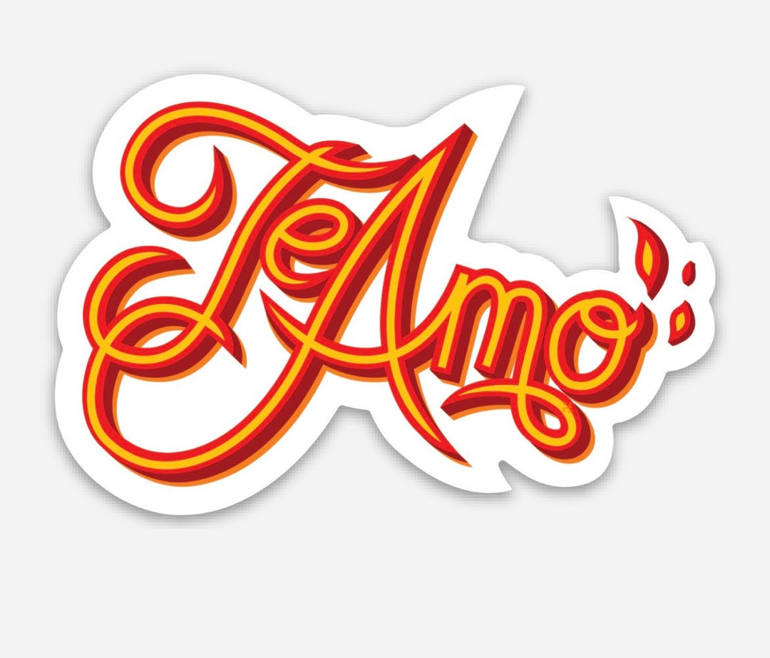 Te Amo Sticker - Etsy