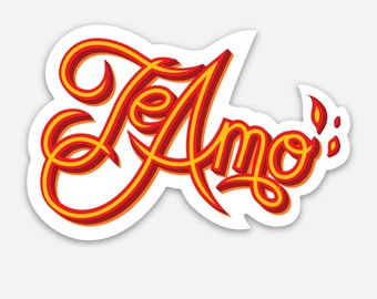 Te Amo Sticker - Etsy
