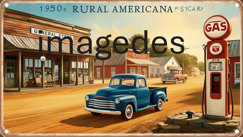 1950s Rustic America 4 Digital Download – Vintage Small-town Nostalgia ...