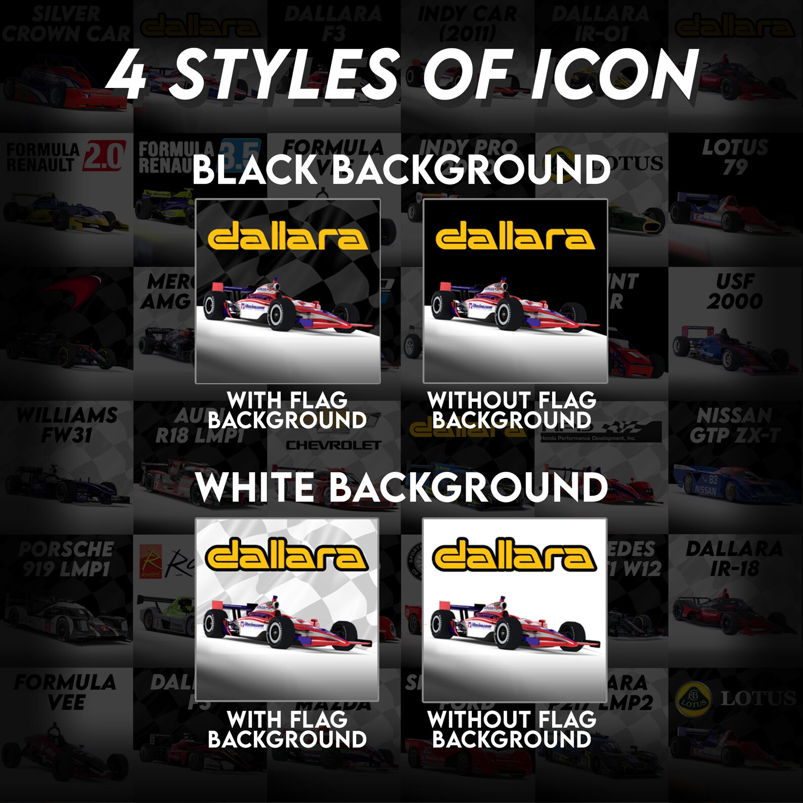 Iracing Open Wheel/prototype Folder Icon Pack Sim Racing - Etsy