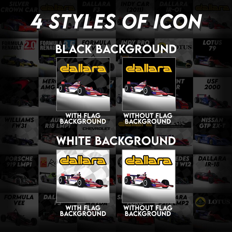 Iracing Open Wheel/prototype Folder Icon Pack Sim Racing - Etsy
