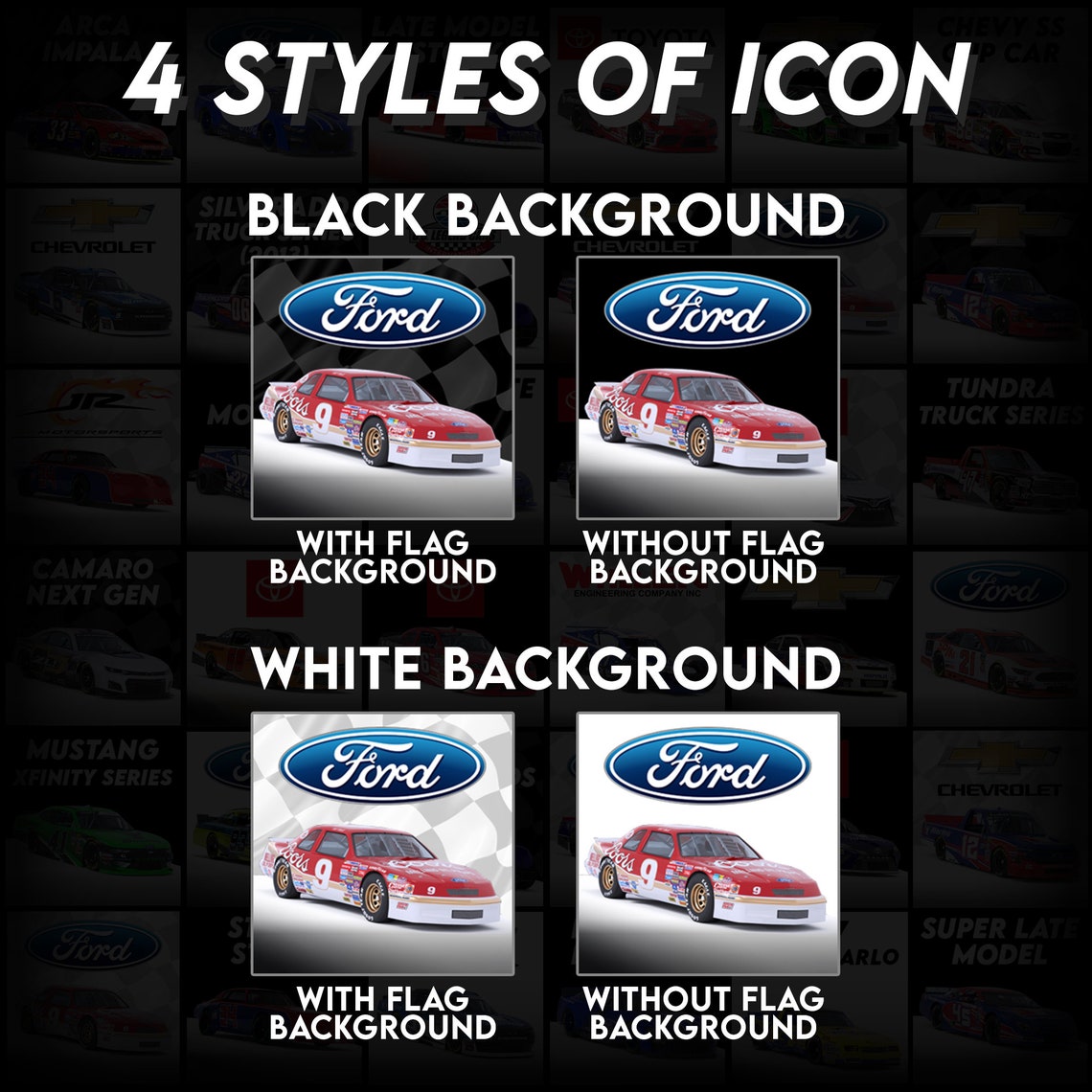 Iracing NASCAR Folder Icon Pack - Sim Racing Stream Deck Icon Pack - Etsy