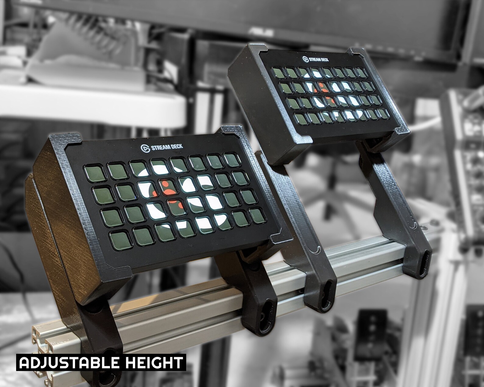 Universal Stream Deck XL Mount for Extruded Aluminum Profile - UNI ...