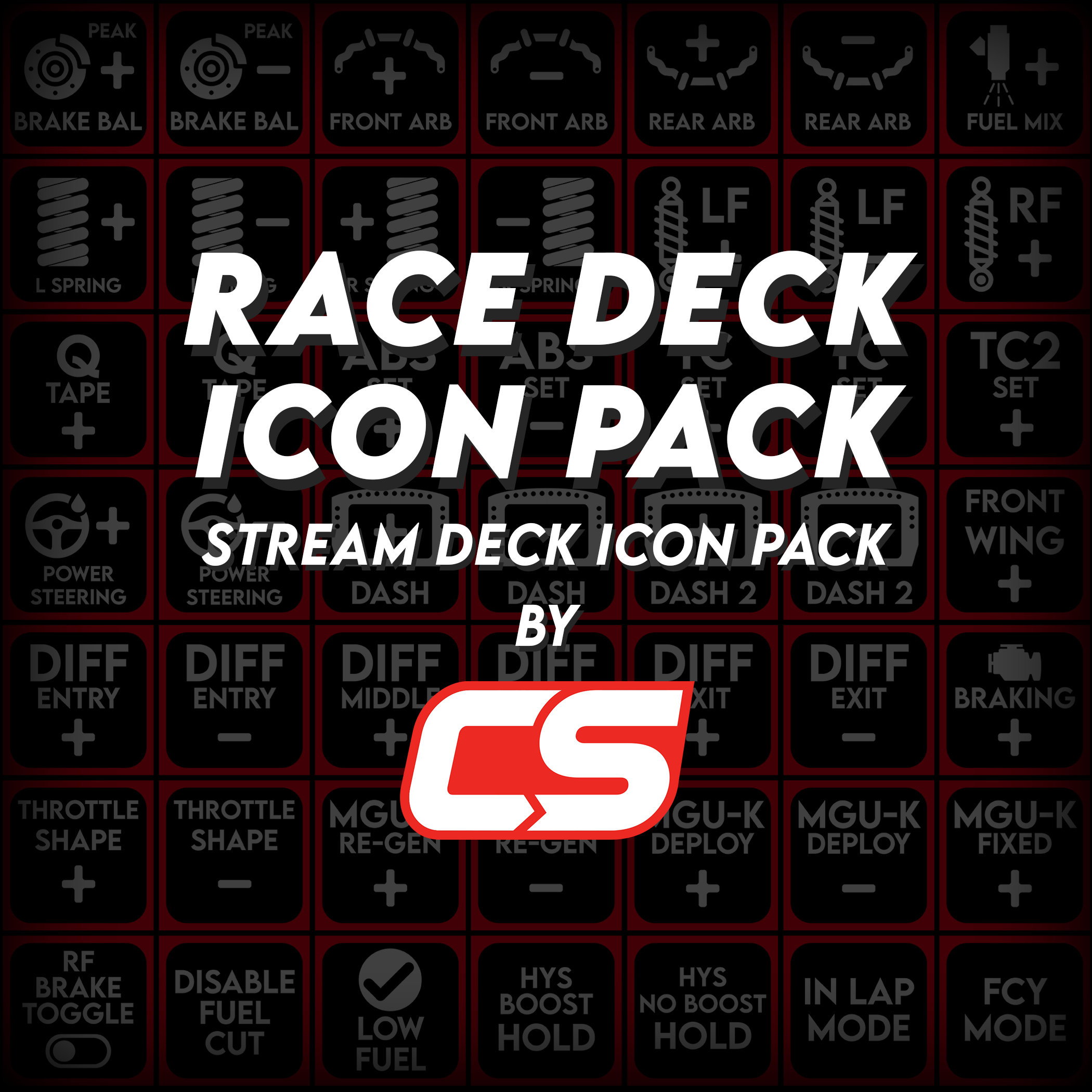 Race Deck Sim Racing Stream Deck Icon Pack - Etsy