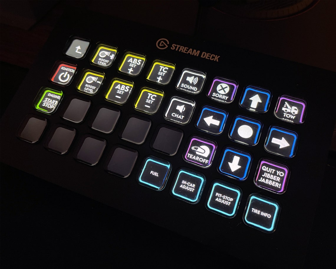 Race Deck Sim Racing Stream Deck Icon Pack | Etsy