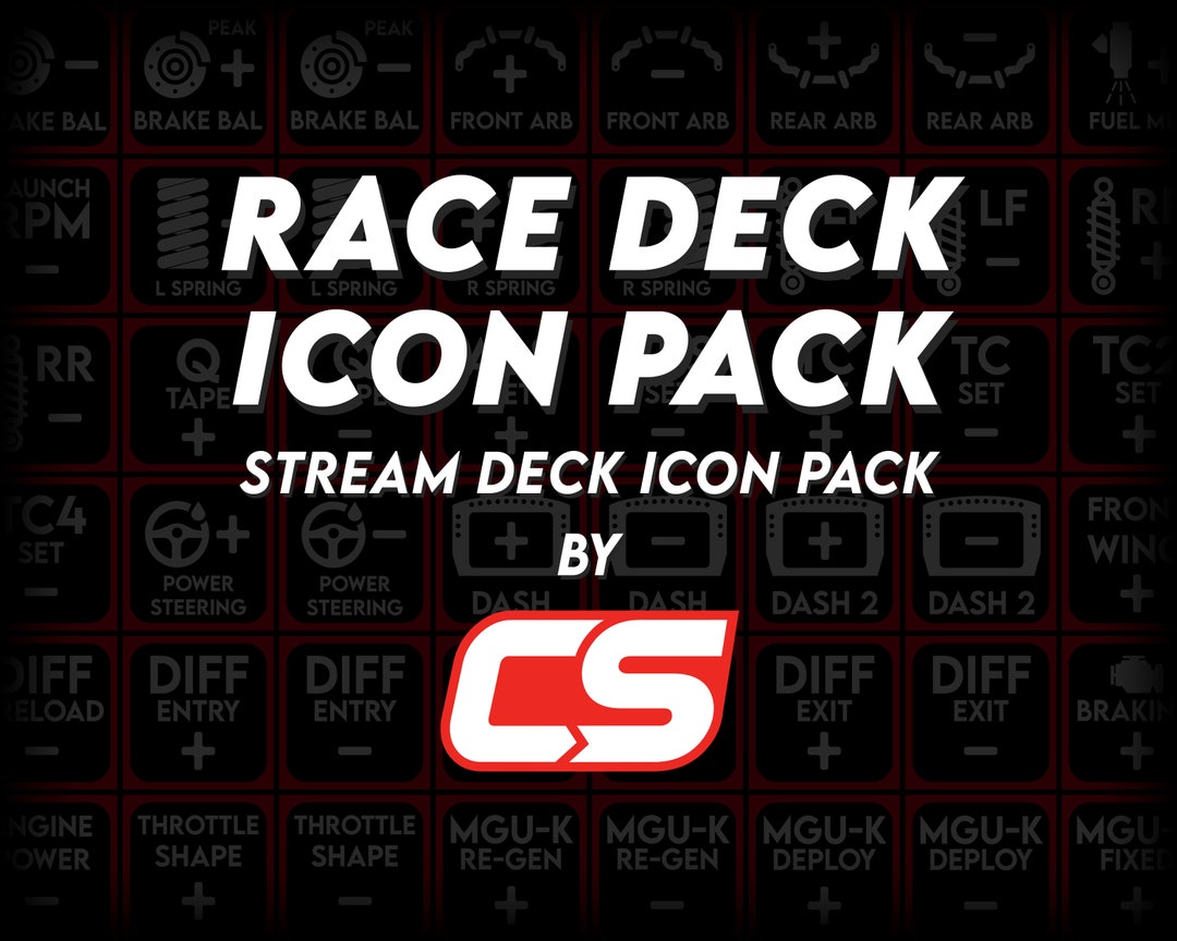 Race Deck - Sim Racing Stream Deck Icon Pack - Etsy