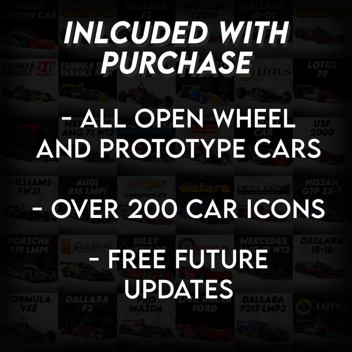 Iracing Open Wheel/prototype Folder Icon Pack Sim Racing - Etsy