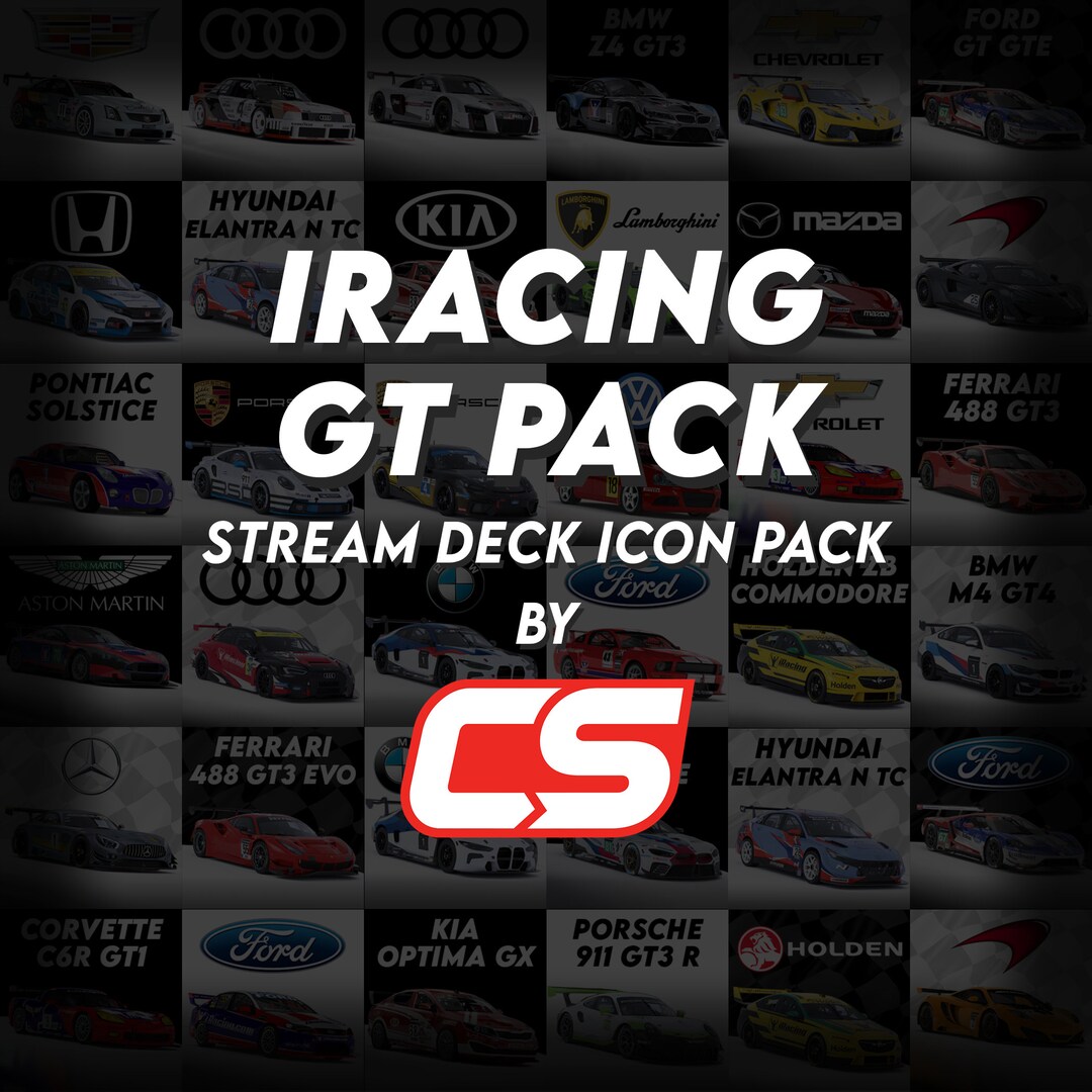 Iracing GT Folder Icon Pack - Sim Racing Stream Deck Icon Pack - Etsy