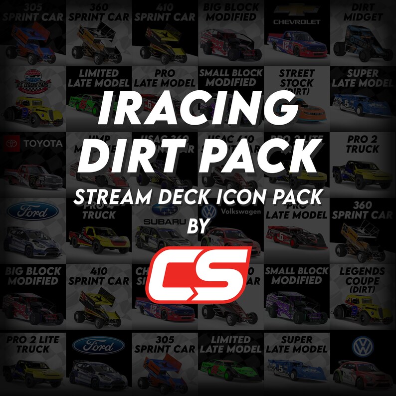 Iracing Dirt Folder Icon Pack - Sim Racing Stream Deck Icon Pack - Etsy