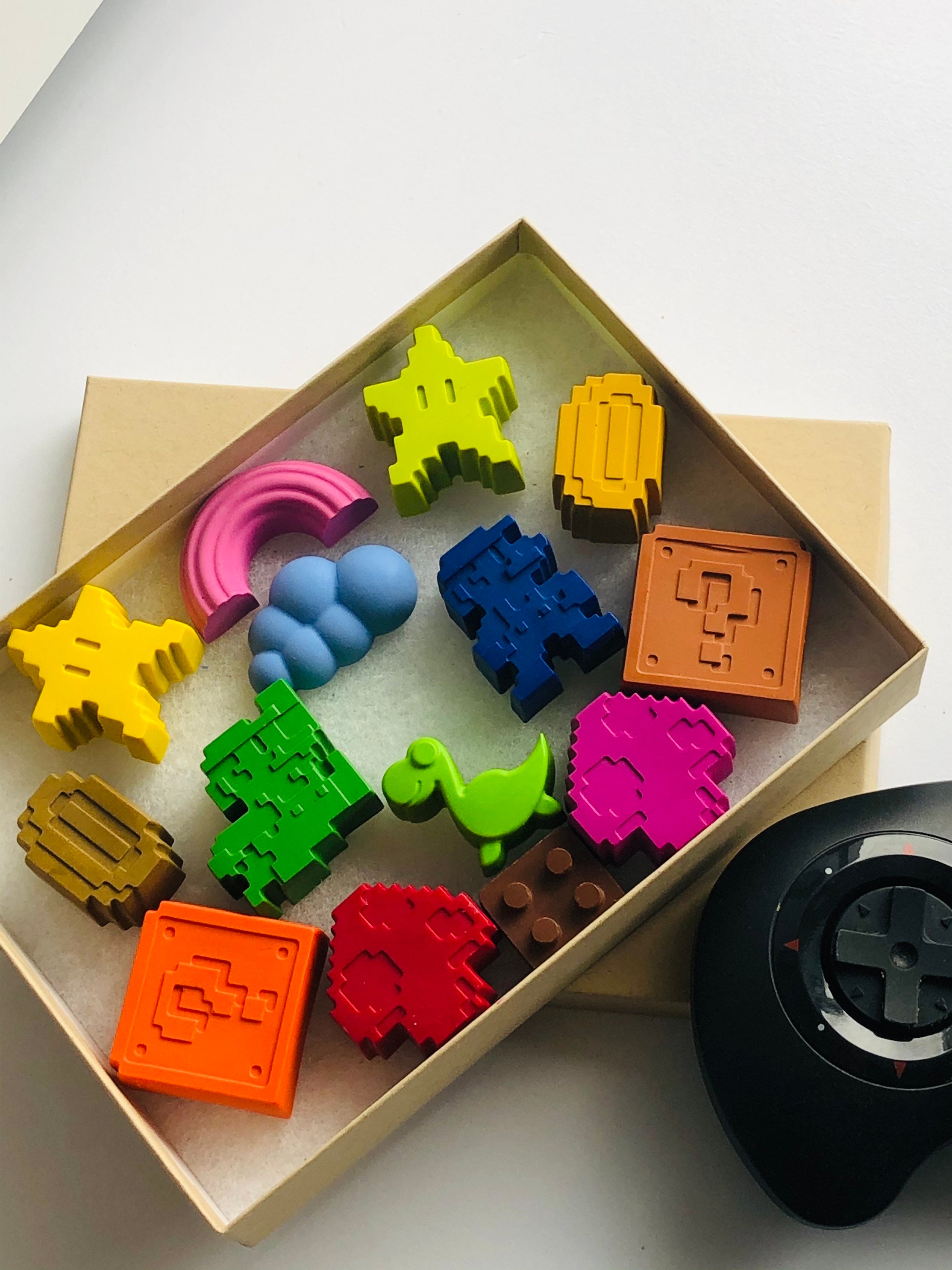 Super Mario Bros Themed Crayons Crayon Gift Super Mario Gift | Etsy UK