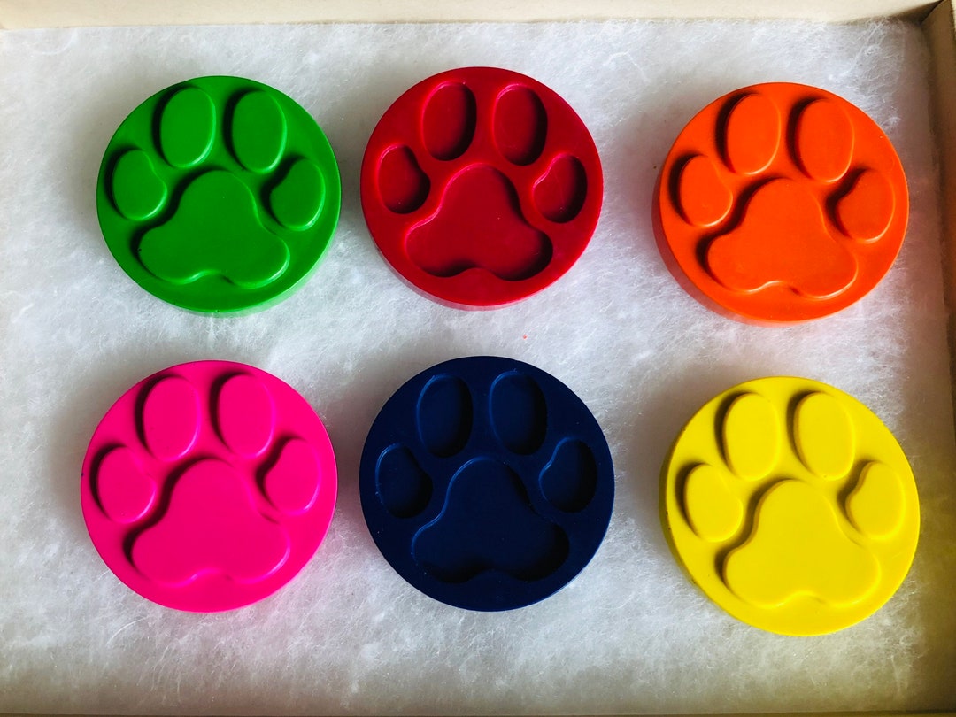 Paw Patrol Themed Paw Print Crayon Set - Etsy