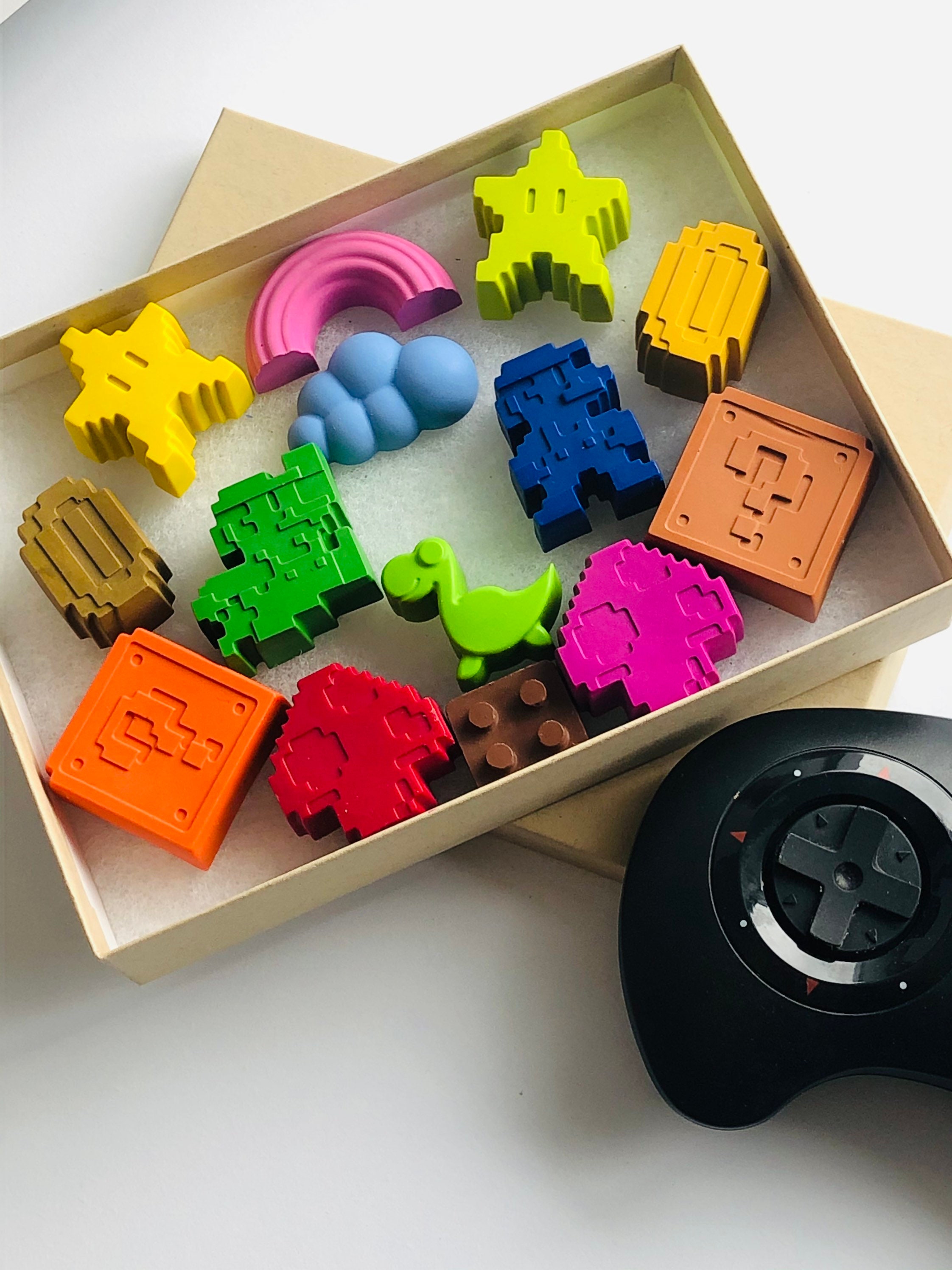 Super Mario Bros Themed Crayons Crayon Gift Super Mario Gift | Etsy UK