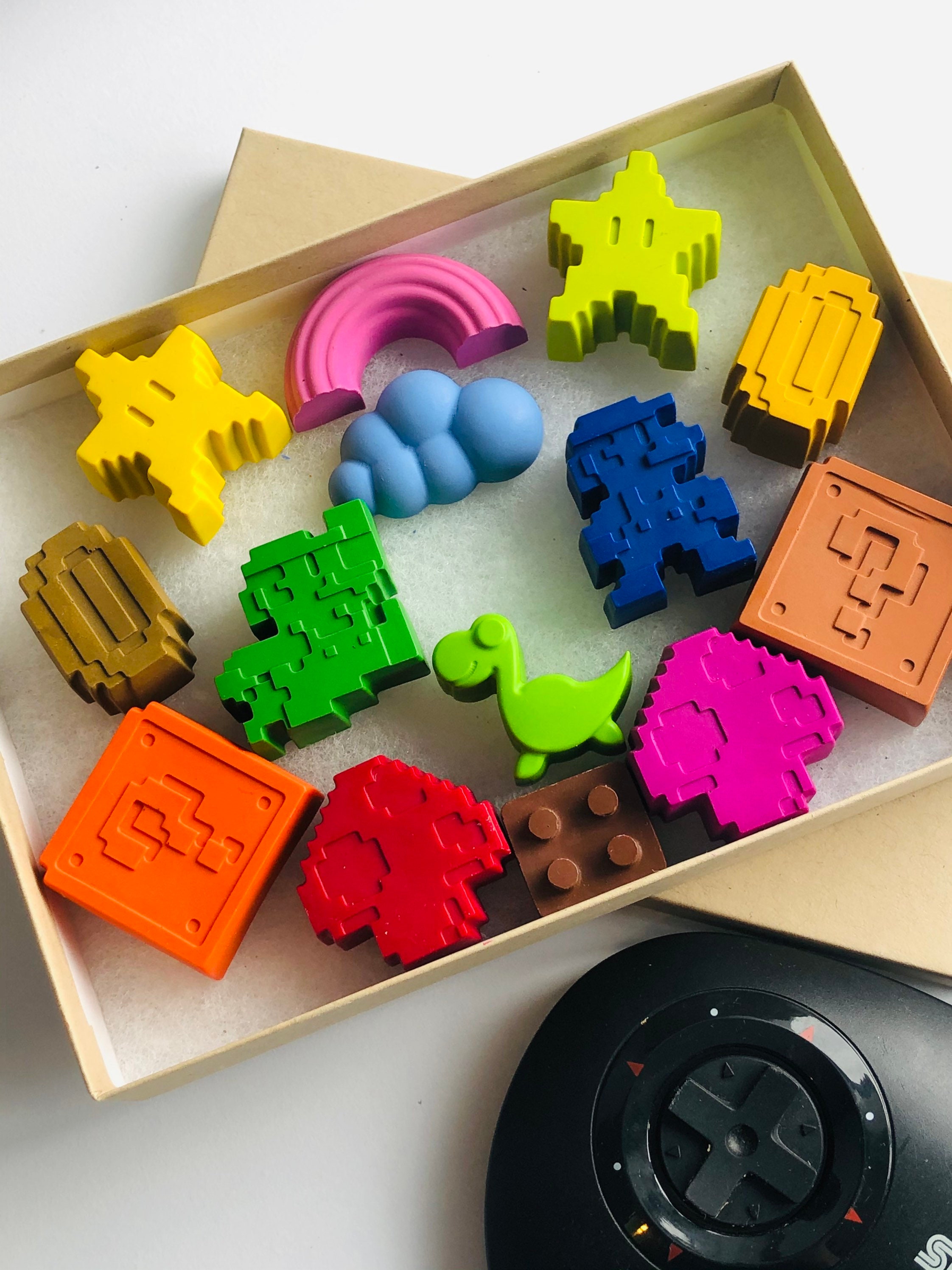 Super Mario Bros Themed Crayons Crayon Gift Super Mario Gift | Etsy UK