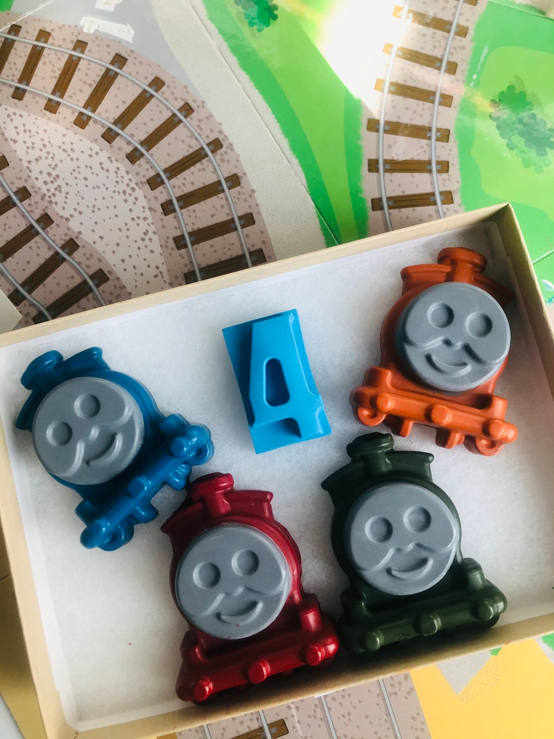 Thomas the Tank Engine Inspired Crayons - Etsy UK