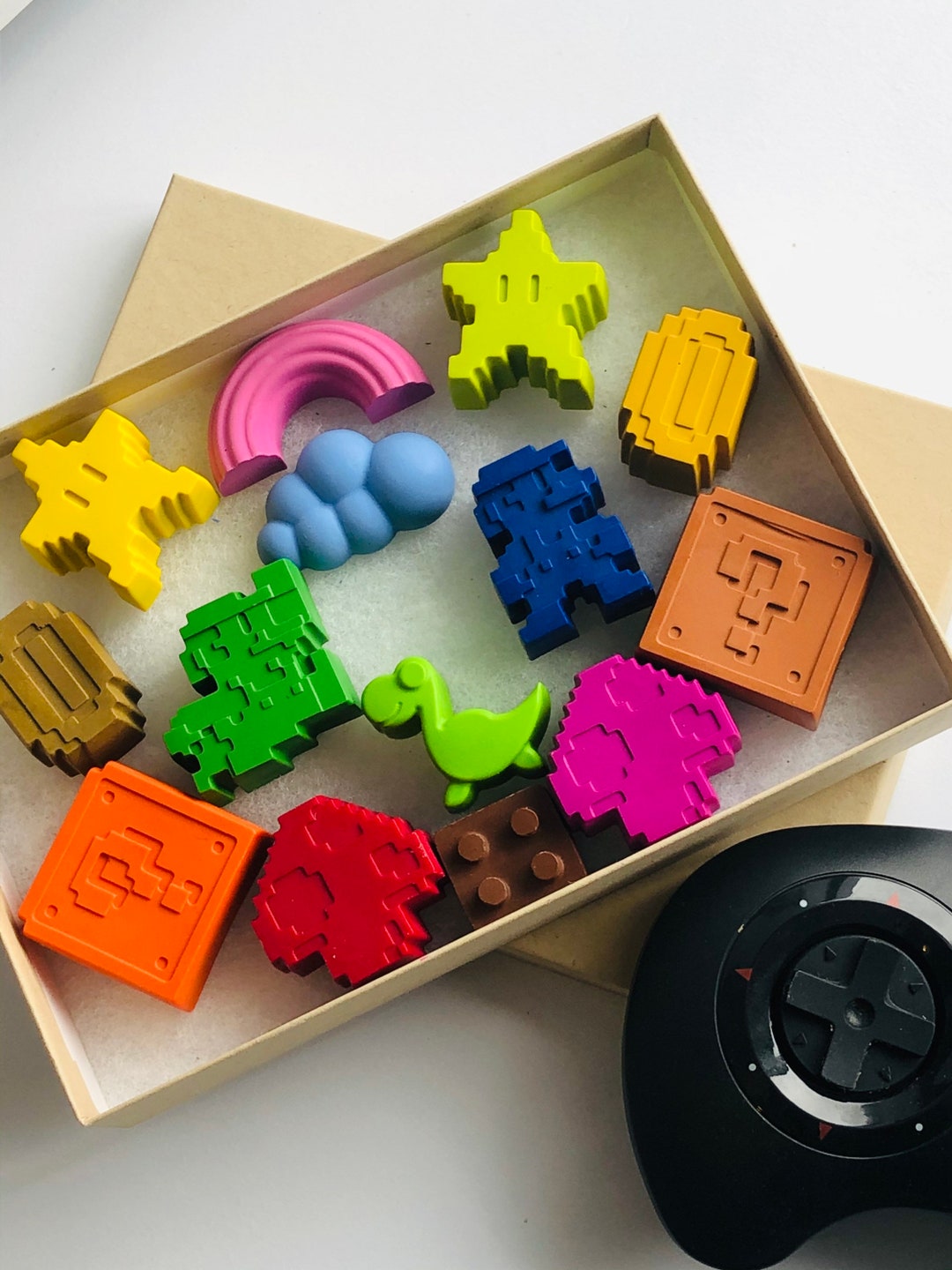 Super Mario Bros Themed Crayons Crayon Gift Super Mario Gift - Etsy UK