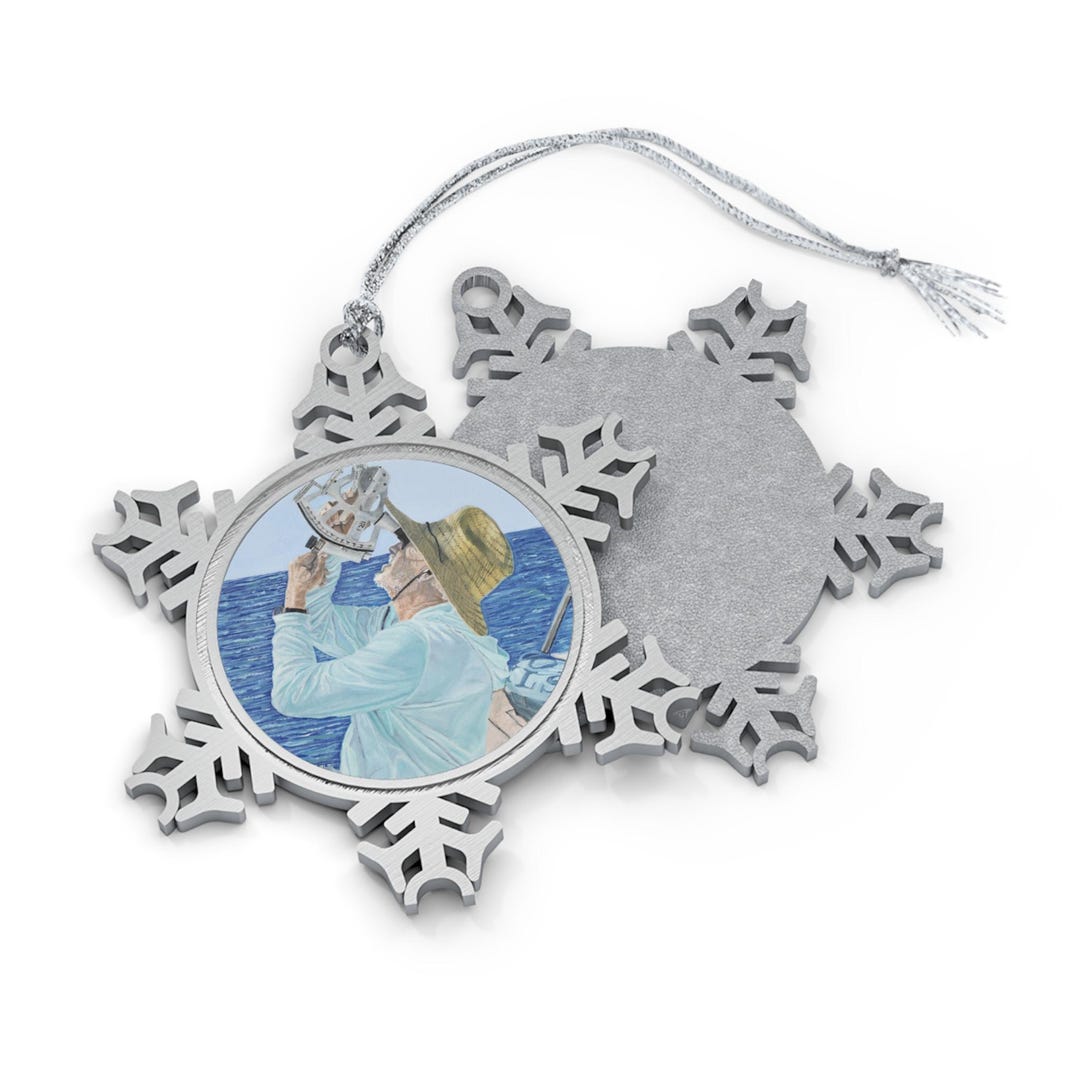 Jimmy Buffet Nautical Dreamer Print on A Pewter Snowflake Ornament - Etsy