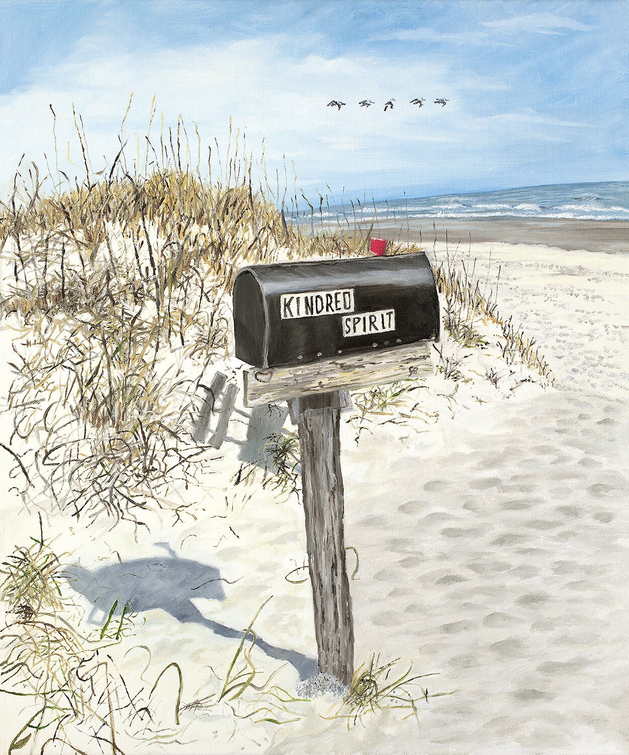 Kindred Spirit Mailbox Sunset Beach Ceramic Ornament - Etsy