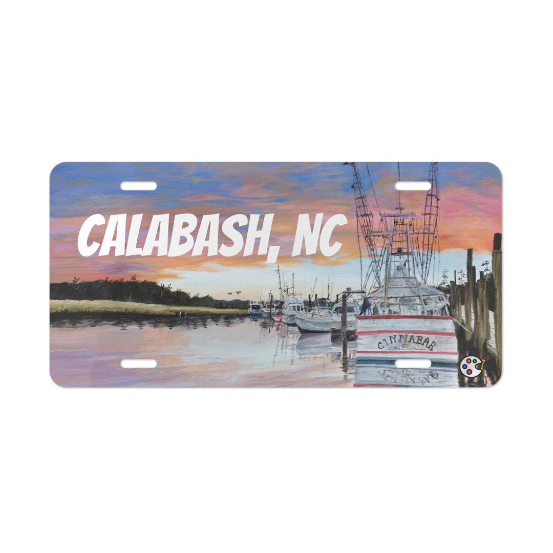 Calabash Docks Vanity Plate - Etsy