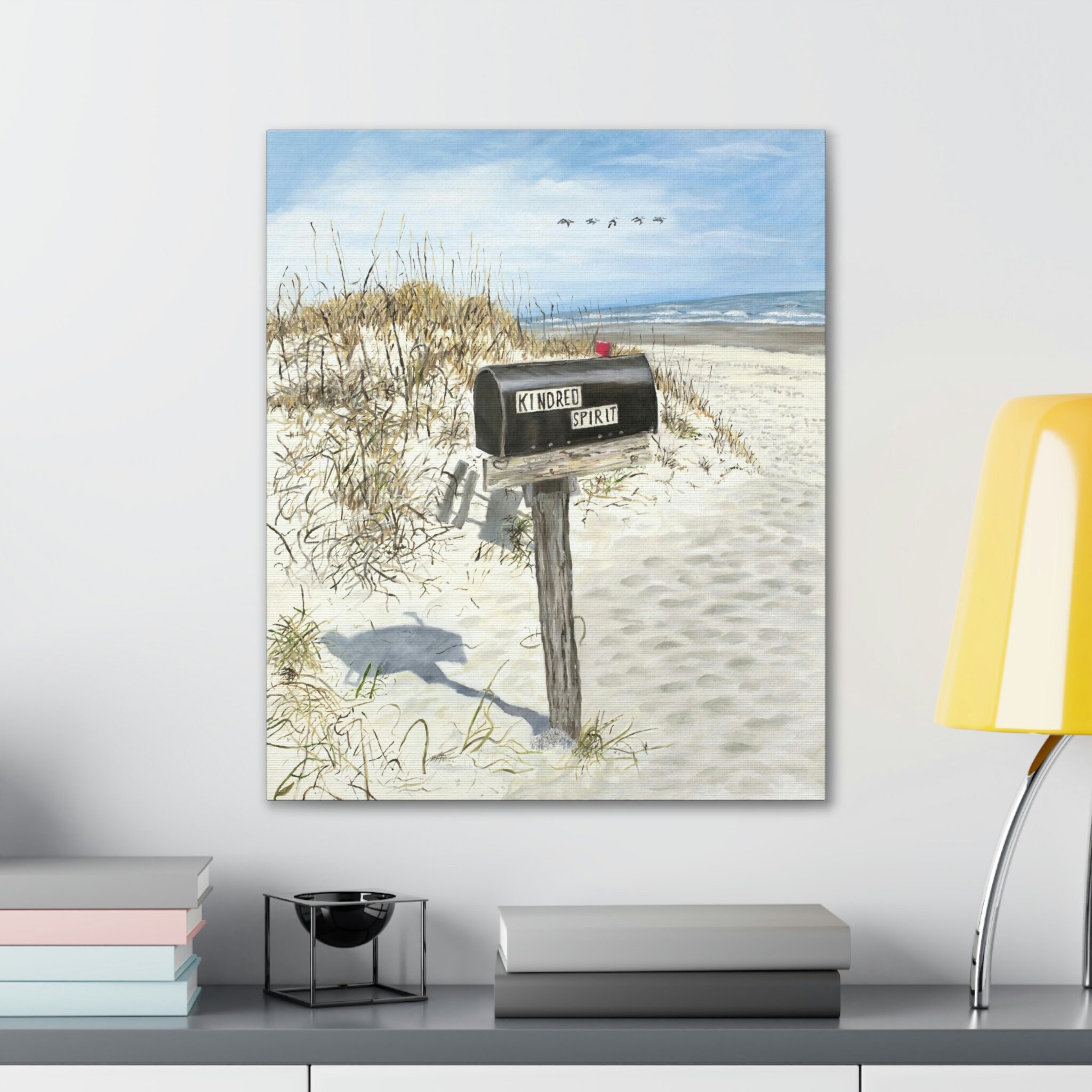Kindred Spirit Mailbox Sunset Beach Canvas Stretched, 0.75" - Etsy
