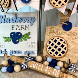 Blueberry Pie Tiered Tray Collection - Etsy