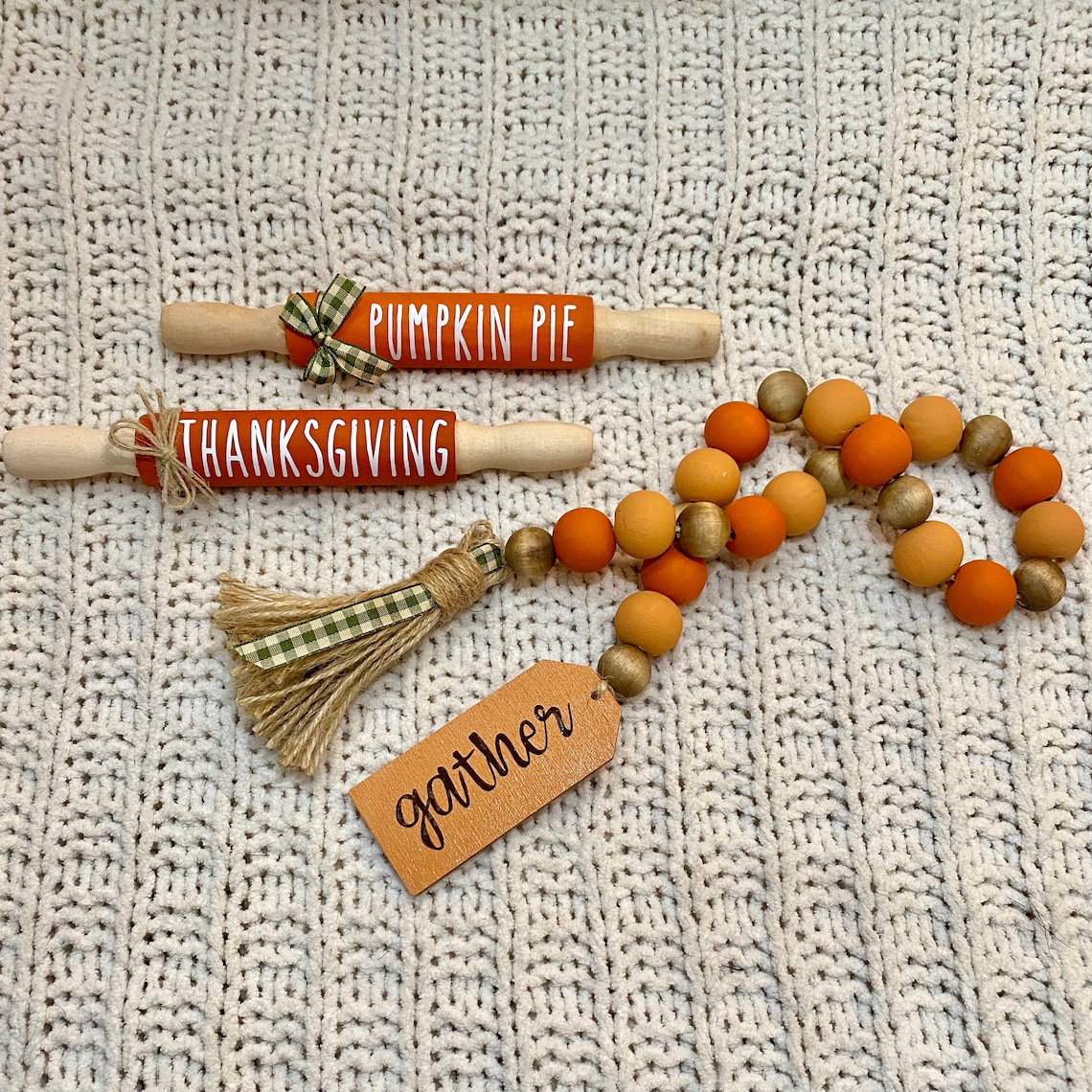 Fall Mini Rolling Pins Fall Tiered Tray Decor - Etsy