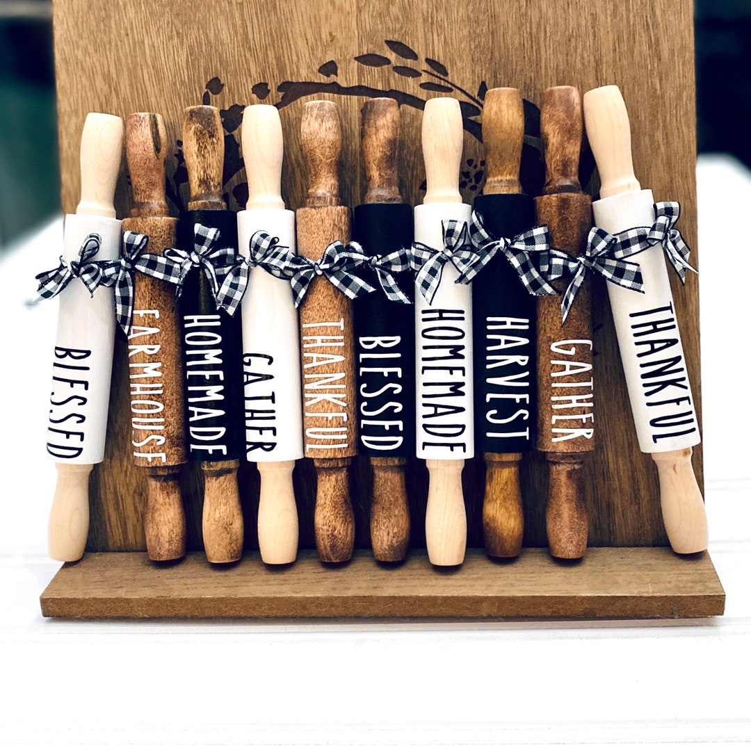 Mini Rolling Pin | Tiered Tray Decor | Everyday Home Decor - Etsy