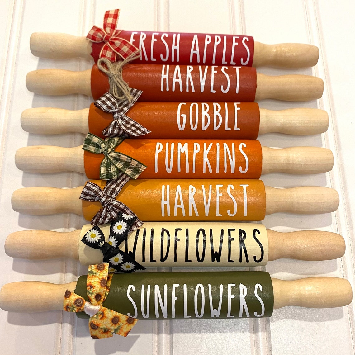 Fall Mini Rolling Pins Fall Tiered Tray Decor - Etsy