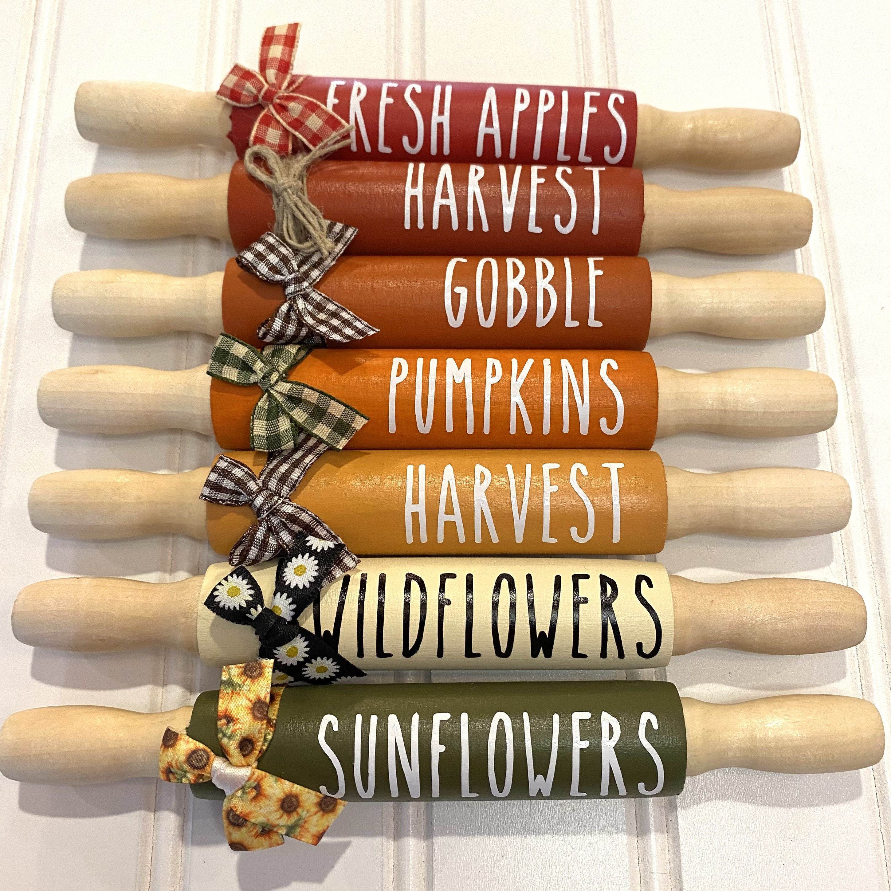 Fall Mini Rolling Pins Fall Tiered Tray Decor - Etsy