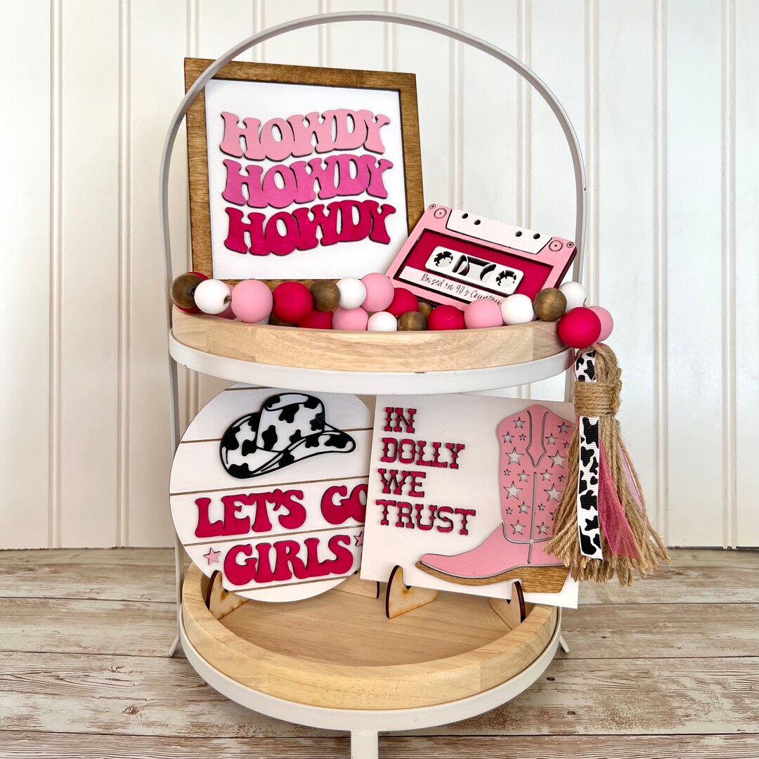 Cowgirl Mini Collection - Tiered Tray Decor - Etsy
