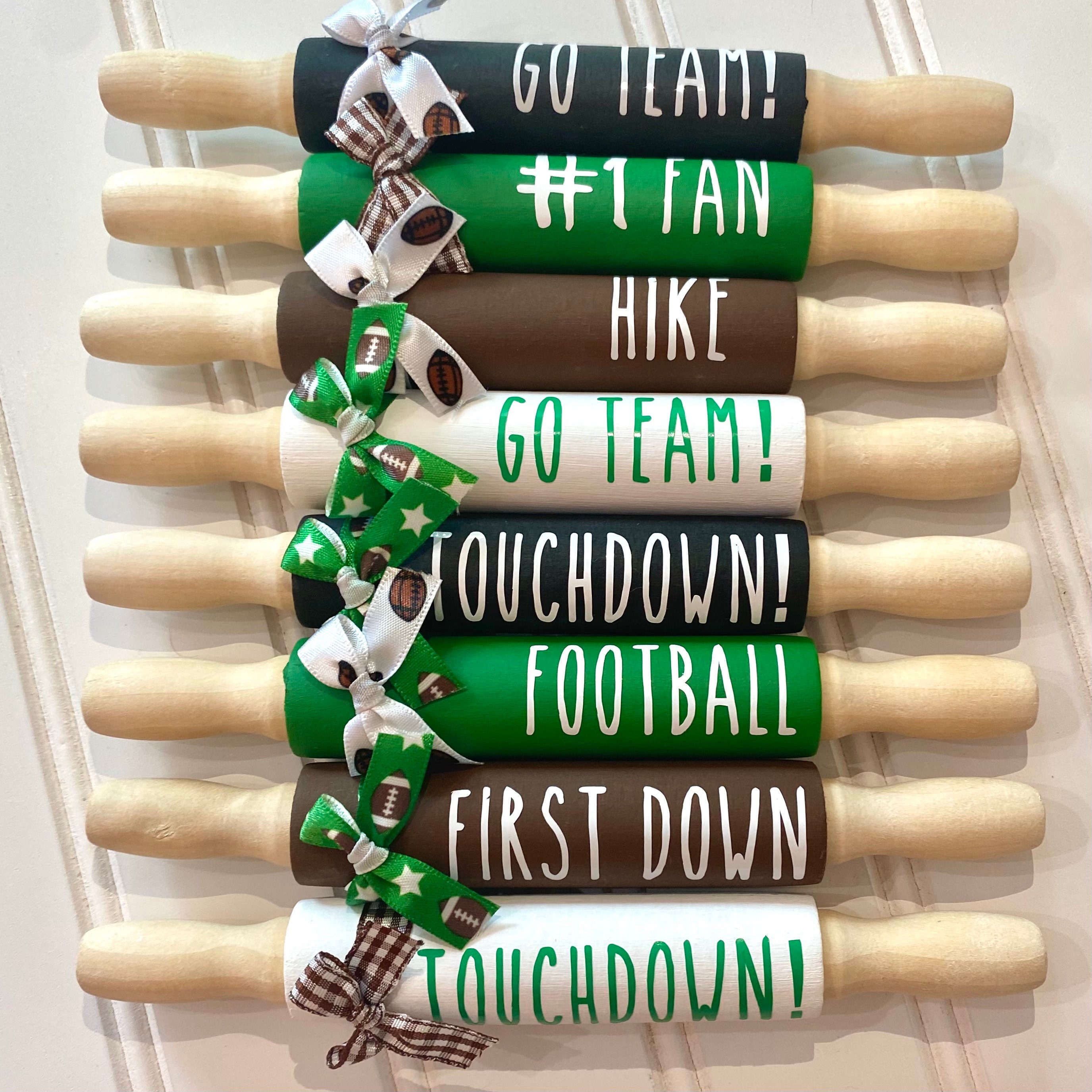Home Décor tiered tray decor Football Mini Rolling pin Baskets & Bowls ...