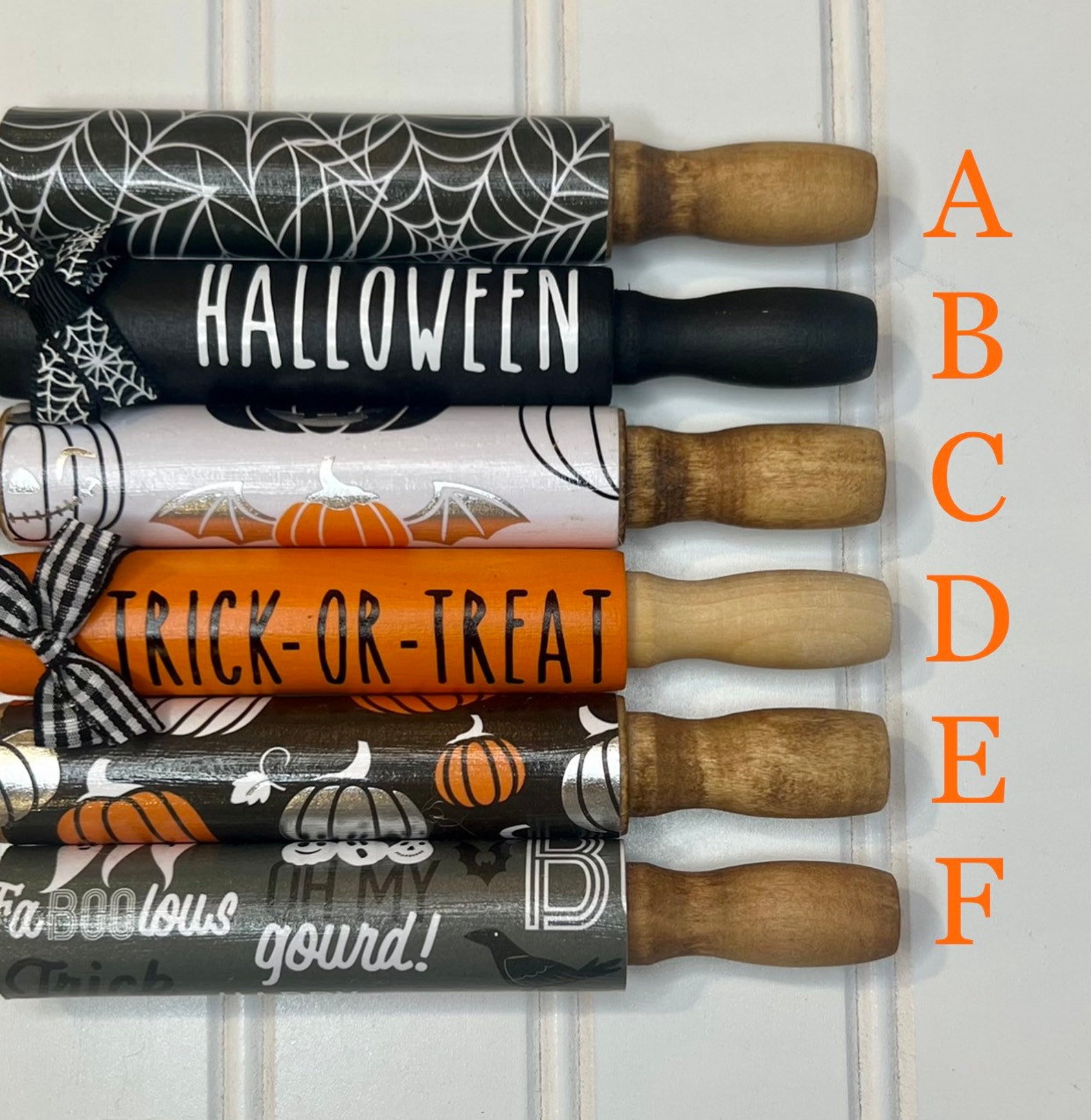 Halloween Mini Rolling Pin / Tiered Tray Decor - Etsy