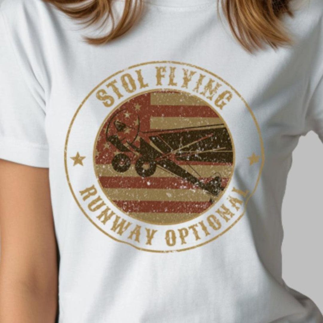 STOL (short Take off Landing) Vintage Tee for Backcountry Pilots Unisex ...