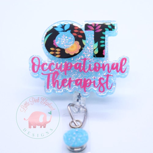Occupational Therapist Badge Reel OT Badge Reel Cute Badge - Etsy