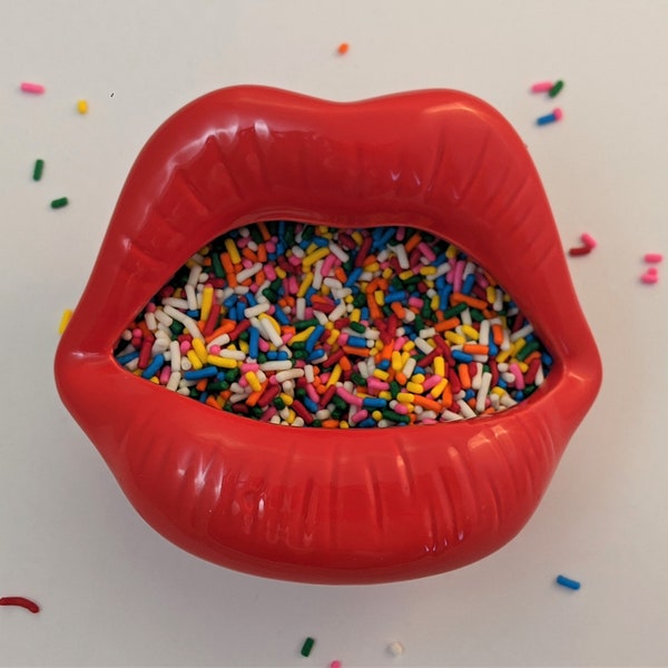 Big Red Lips - Etsy